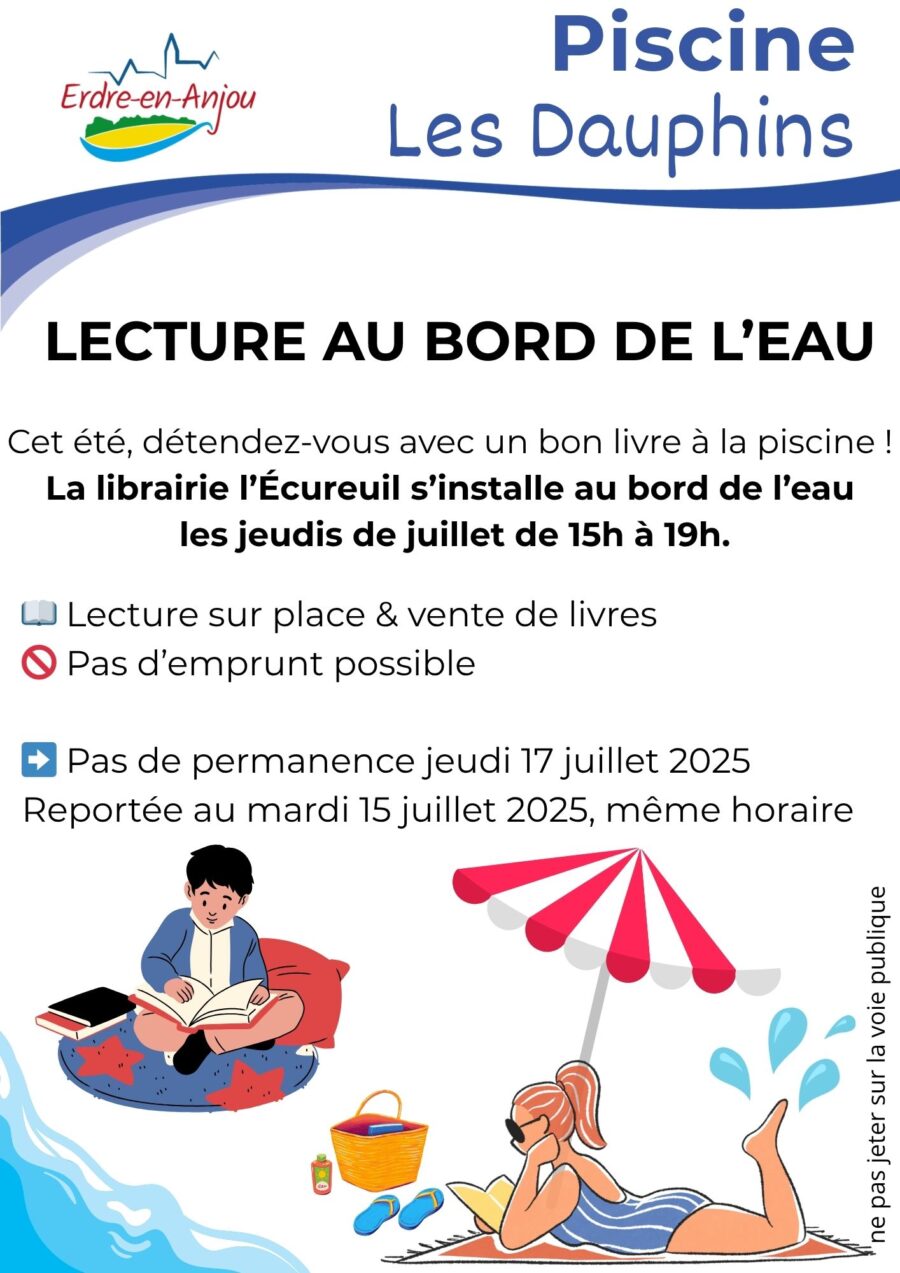 Lecture au bord de l’eau - Erdre-en-Anjou